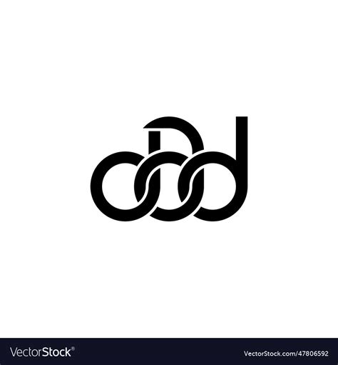 Letters Dad Monogram Logo Design Royalty Free Vector Image