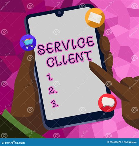 Conceptual Display Service Clientdealing With Customers Satisfaction And Needs Efficiently