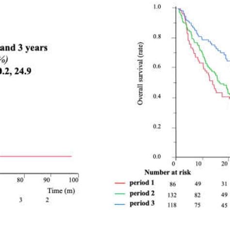 Overall Survival In The Three Groups Of A Bclc B Patients And B