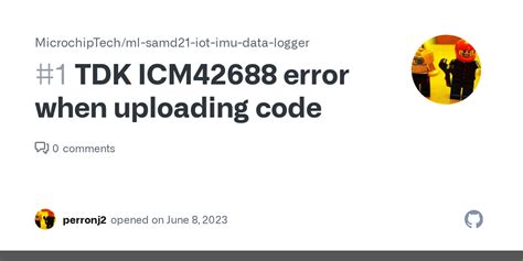 Tdk Icm Error When Uploading Code Issue Microchiptech Ml