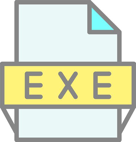 Exe File Format Icon Vector Art At Vecteezy