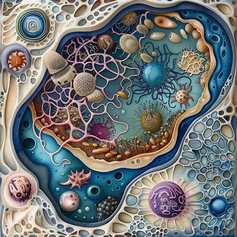 Abstract Cellular Structure Premium Ai Generated Image