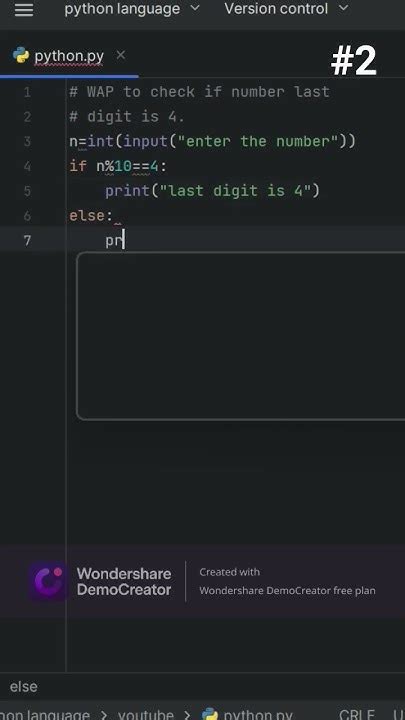 last digit is 4 or not coder programmer programming pythonprogramming youtubeshorts shorts