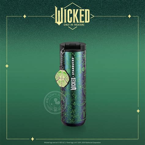 Jual Starbucks Wicked Tumbler Elphaba Thropp With Grimmerie Charm 16oz