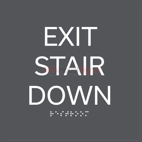 Exit Stair Down Egress