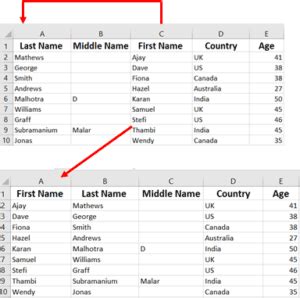 How To Switch Columns In MS Excel OfficeBeginner