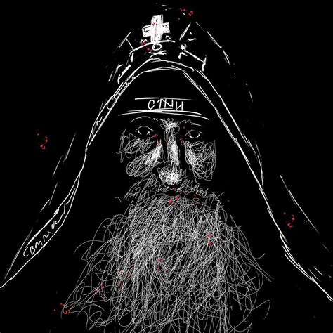Orthodox Great Schema Monk Digital Art By Anna Skoubourdis Sister
