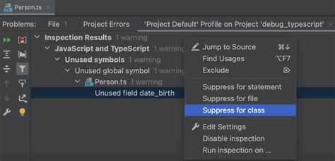 Disabling And Enabling Inspections Webstorm Documentation