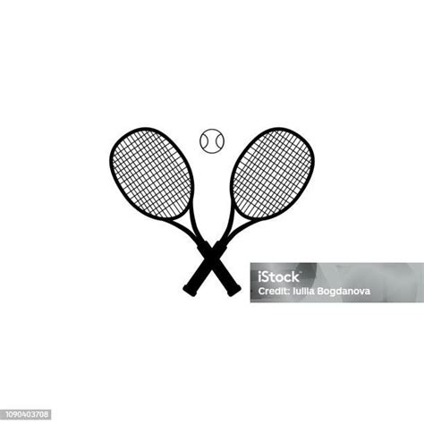 테니스 공 테니스 라켓 벡터 일러스트 레이 션 흰색 배경 벡터 일러스트 레이 션을 통해 테니스 디자인입니다 스포츠 피트 니스 활동 벡터 디자인입니다 경쟁에 대한 스톡 벡터