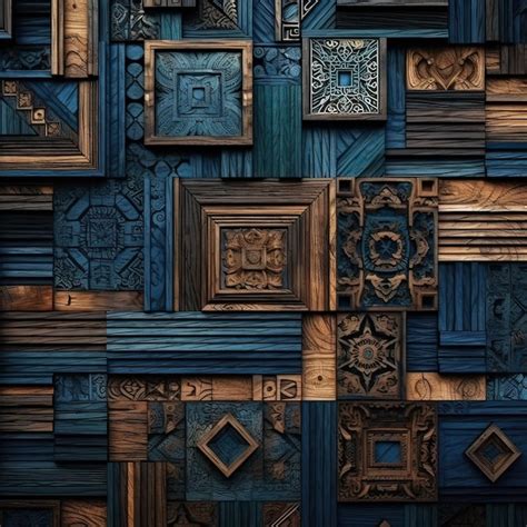 Premium Photo Tiled Wooden Background Image Generation AI