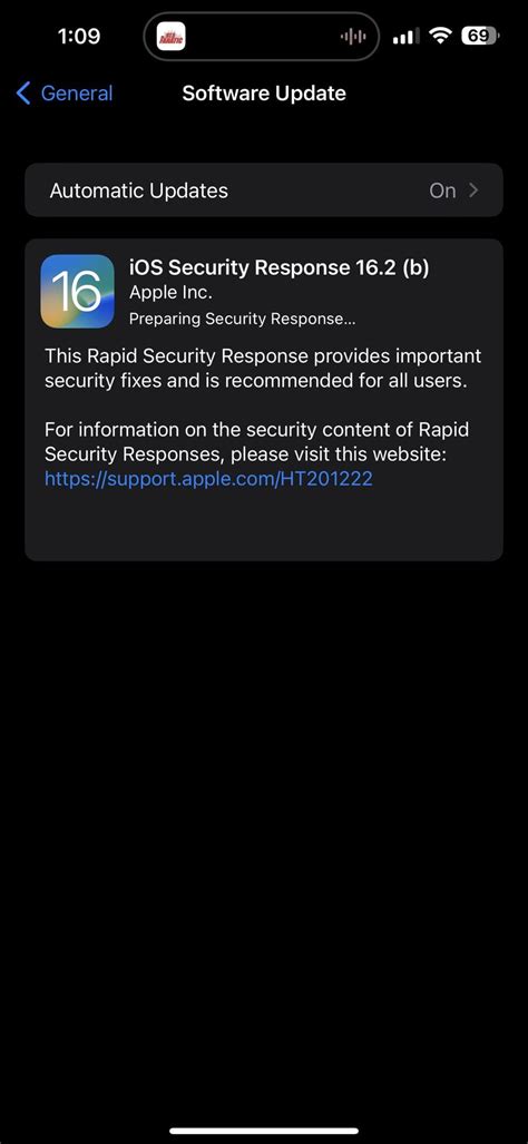 Ios Security Response 162b Released Riosbeta
