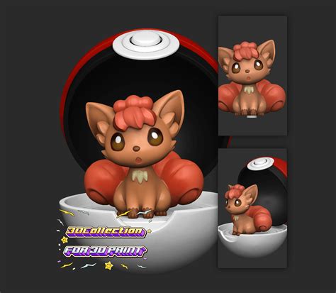 Vulpix Cute Free 3d Print Model 3d Model By Otaku Sanctuary On Thangs