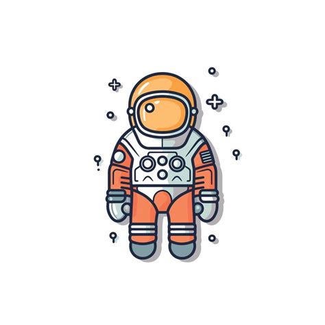 Astronaut Exploring Outer Space In Colorful Suit 54049125 Vector Art At Vecteezy