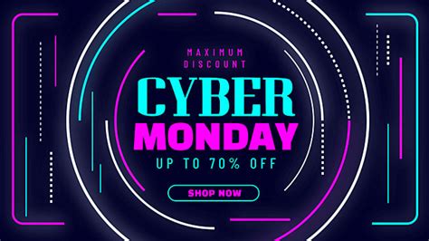 네온 스타일 사이버 월요일 프로모션 포스터 템플릿 Psd 다운로드 디자인 자료 다운로드