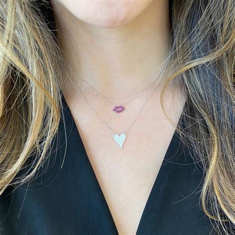 Ruby Lips Pendant Nuha Jewelers