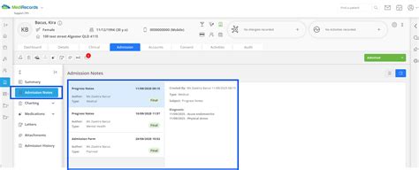 Admissions Progress Notes And Handover Knowledge Base