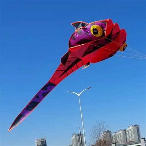 2m 소프트웨어 올챙이 3d 뼈없는 연 야외 재미있는 장난감 바람 날 수 있는 연 찢어짐 방지 부모 자녀 상호 작용 게임 야외 오락 및 스포츠