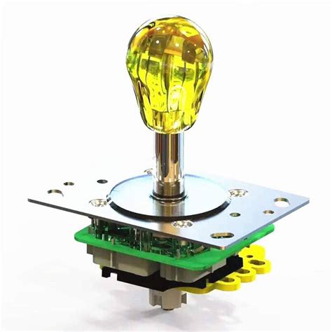 Yellow Illuminated Deluxe Arcade Joystick
