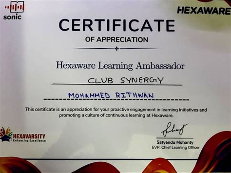 Certification Techtalk Continuouslearning Gratitude Mohammed
