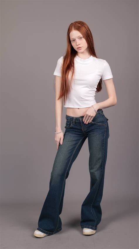 María Gramovich Mafkagr Gap Jeans Katseye Ginger Hair Outfits