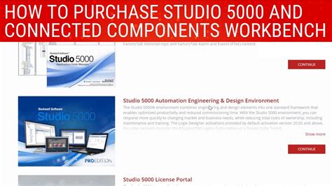 Buy Studio 5000 And Ccw Using Rockwell Automations Software Portal