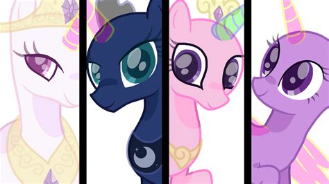 Mlp Base 8 The Princesses By Skadowhedgehog On Deviantart