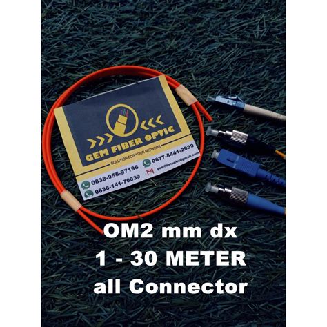 Jual Patch Cord 1 30 Meter OM2 Duplex Multimode SC LC FC ST Fiber Optic Cable Shopee Indonesia