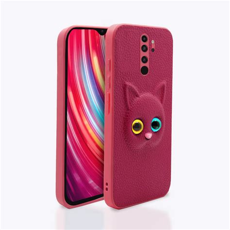 Pikkme Mi Redmi Note 8 Pro Back Cover For Girls Cute Cat Leather Finish Soft TPU Case For