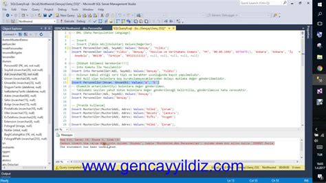 27 T Sql Dml Insert Komutu 1 Youtube