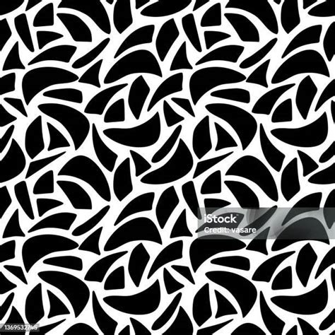 추상 핸드 그린 매끄러운 패턴 흰색 배경에 검은 모양없는 반점 1980 1989 년에 대한 스톡 벡터 아트 및 기타 이미지 1980 1989 년 개념 검은색 Istock