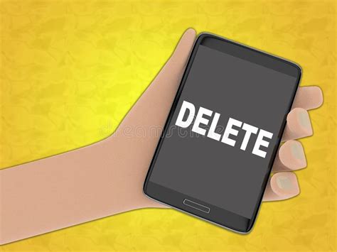 DELETE Selection Concept Stock Illustration Illustration Of Files 126378038