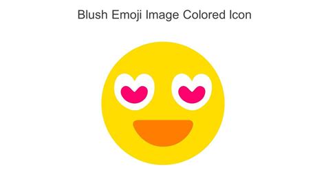Blush Emoji Image Colored Icon In Powerpoint Pptx Png And Editable Eps Format PPT Presentation