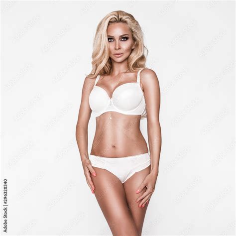 Sexy Hot Lingerie Model Fashion Style Beautiful Woman In Elegant