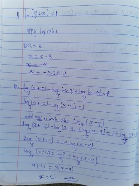 Math Algebra Logarithm Homework Rclassassignmentsido4u
