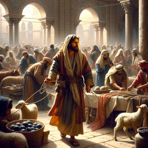 Jesus Went Up To Jer Bible Art