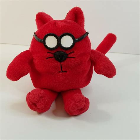 Gund Dilbert Comic Strip Character Red Catbert Bean Plush 6 Stuffed