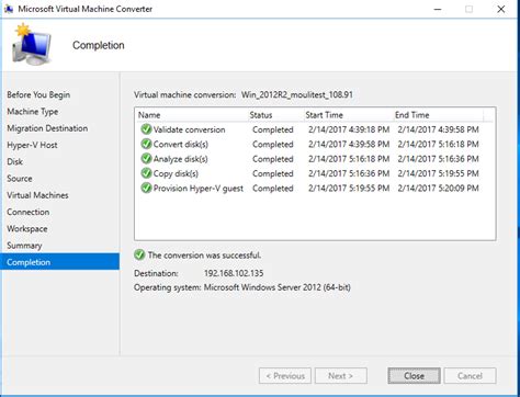 Converting Vmware Vm To Hyper V Vm Using Microsoft Mvmc Tool Windows