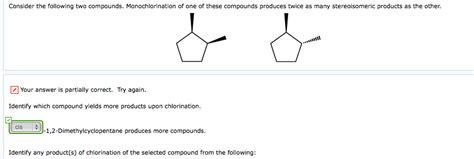 Solved Consider The Following Two Compounds