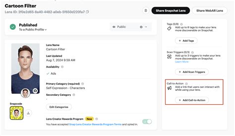 Submitting Your Lens Snap For Developers