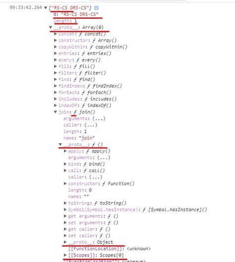 Javascript Что означают параметры у массива во вкладке Console в