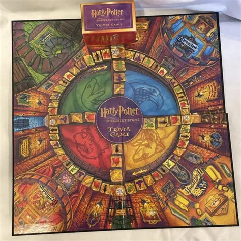 Harry Potter Sorcerers Stone Trivia Game Replacement Gameboard And Trivia