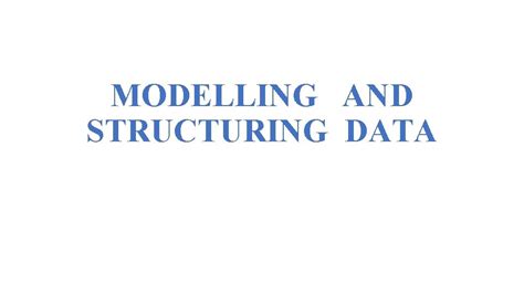 Modelling And Structuring Data Representing Spatial Elements Raster