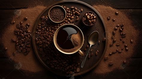 커피 콩 커피 컵 숟가락 찻잔 홀더 커피 콩 커피 컵 숟가락 배경 일러스트 및 사진 무료 다운로드 Pngtree