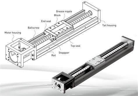 Single Axis Robot Linear Guide Railball Screw