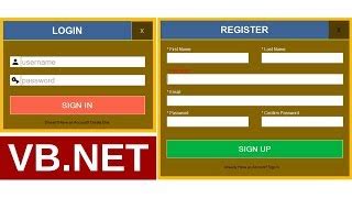 How To Create Log In Form In Vb Net With Registration And Mysql