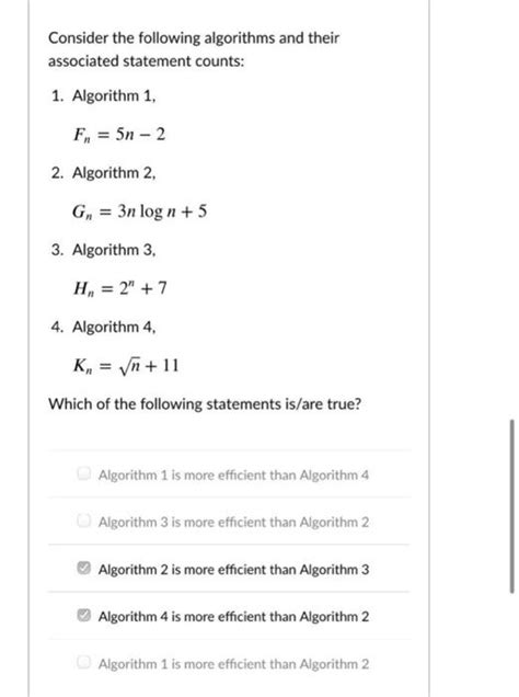 Solved The Big O estimate of f n n n log n n² Chegg com
