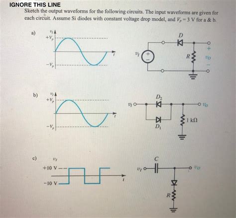 Solved IGNORE THIS LINE Sketch The Output Waveforms For The Chegg