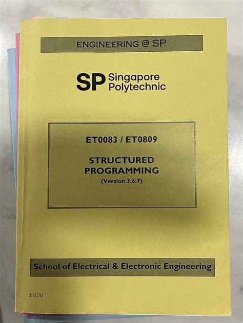 Singapore Polytechnic Textbooks Sp Hobbies And Toys Books And Magazines