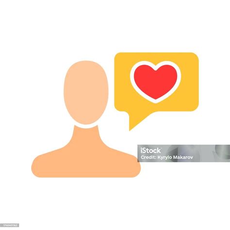 하트 라인 아이콘이 있는 메시지입니다 관계 사랑 데이트 발렌타인 데이 연결 결혼 가족 감정 사업과 광고를 위한 흰색 배경에 벡터 컬러 아이콘 가족에 대한 스톡 벡터 아트 및