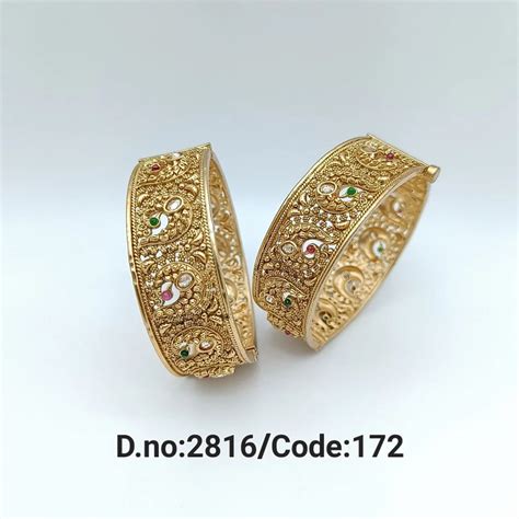 Golden Wedding Copper Brass Bangles Size 22 24 26 28 Plastic At ₹ 860pair In Mumbai